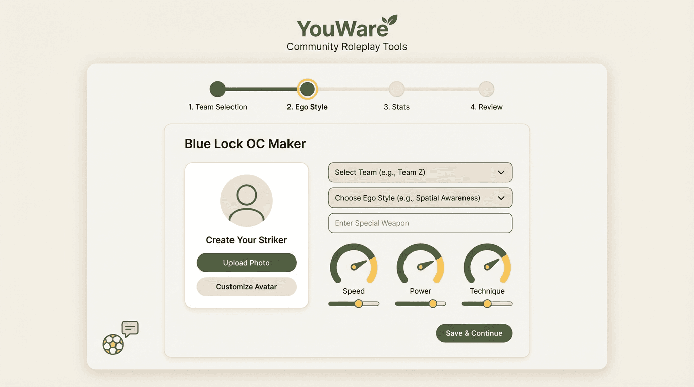 Blue Lock OC Maker — Create Your Player with AI | YouWare