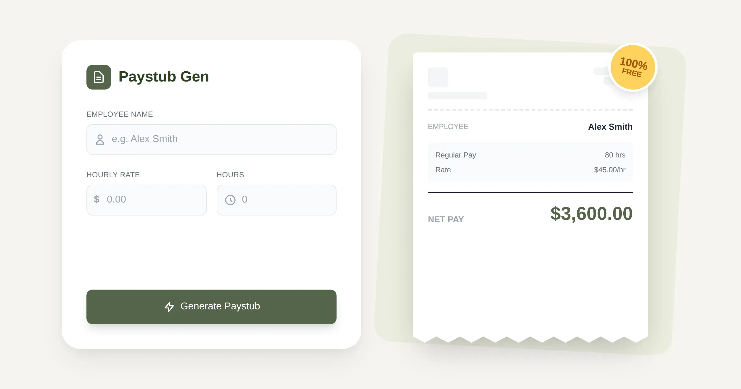 Free Paystub Generator: Create Paystubs with AI | YouWare