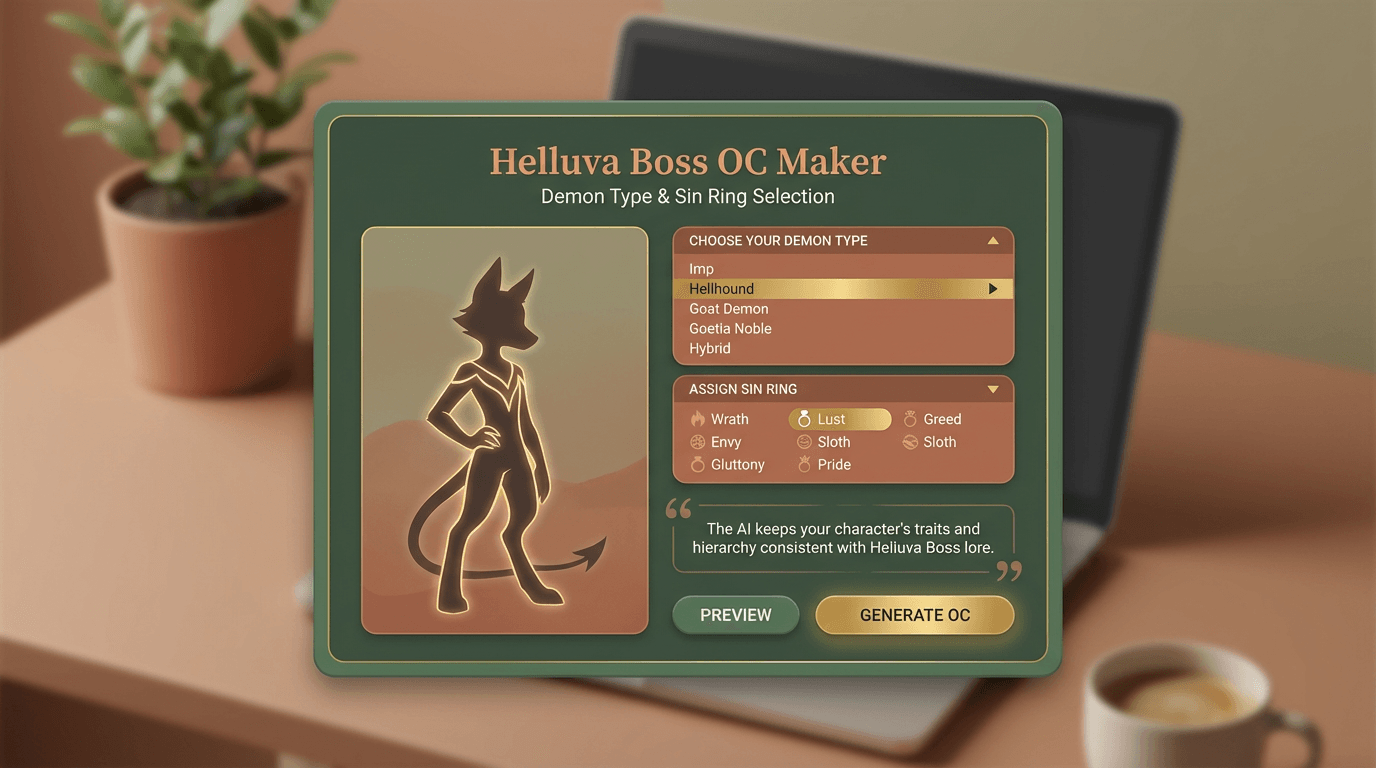 Helluva Boss OC Maker | Create Your Own HB OC | YouWare