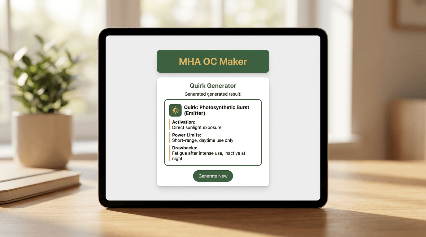 My Hero Academia OC Maker | Build Your MHA OC | YouWare