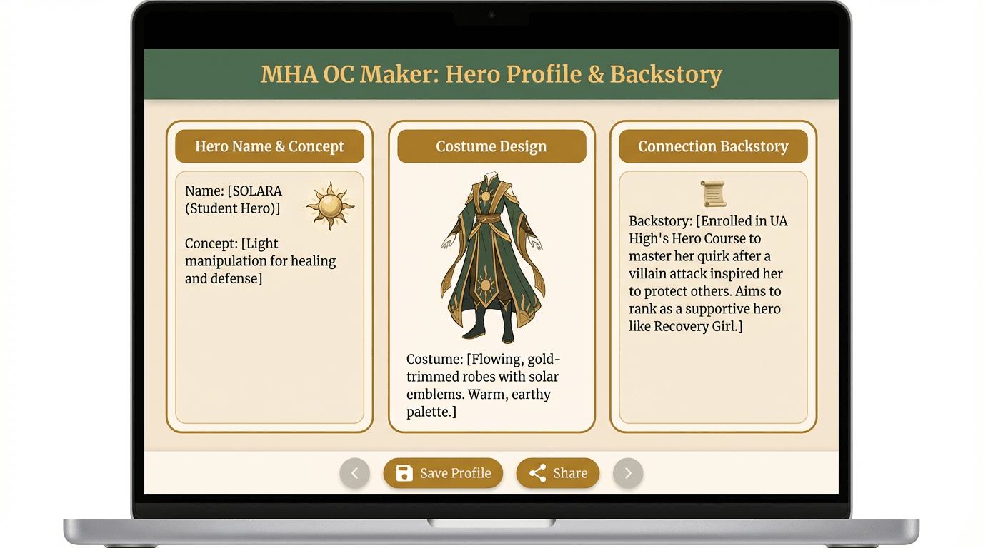 My Hero Academia OC Maker | Build Your MHA OC | YouWare