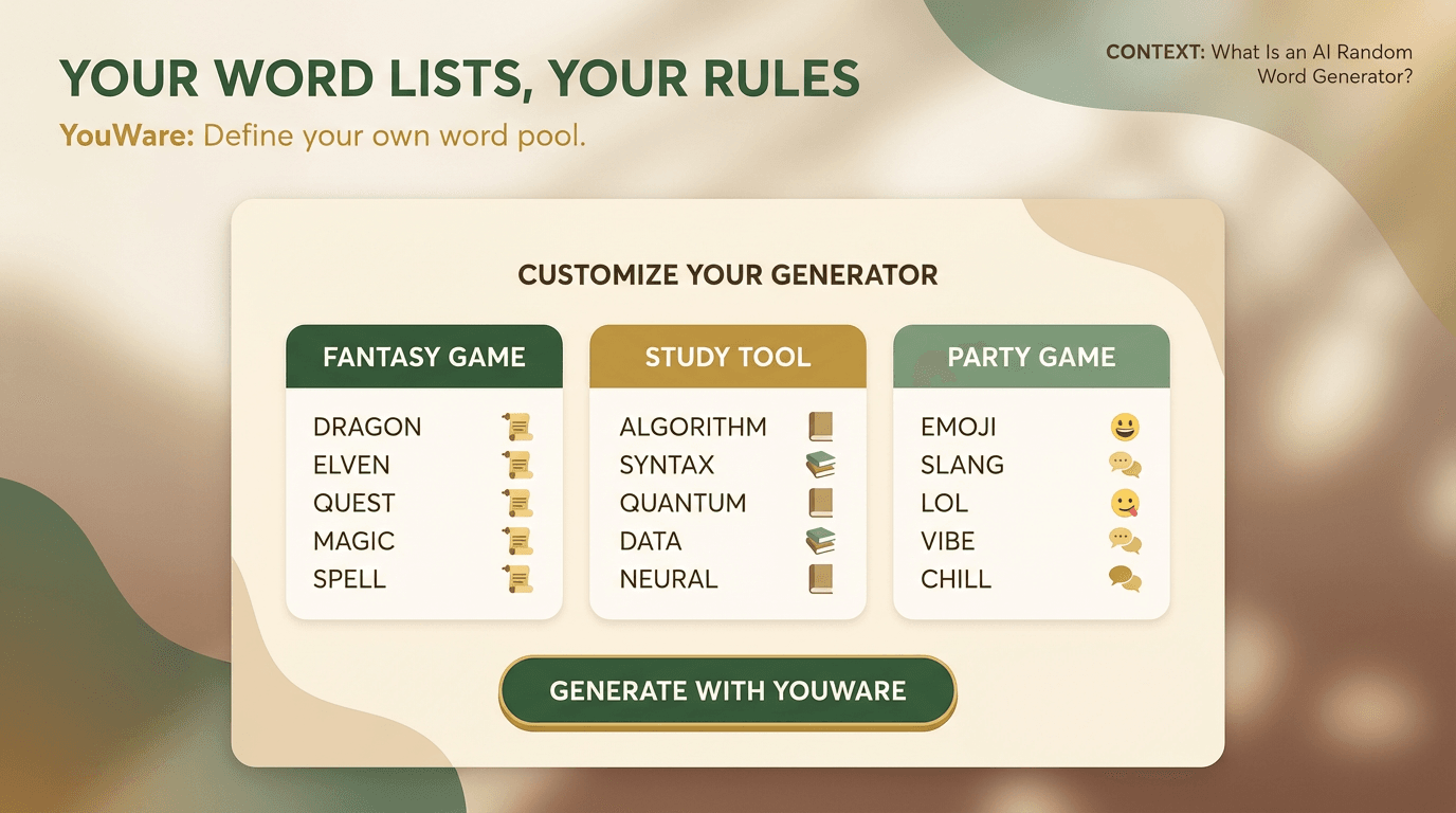Random Word Generator – Build Your Own | YouWare