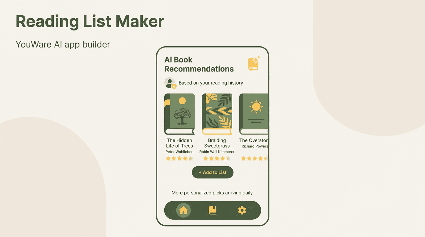 Reading List Maker — Track Books & Reading Goals | YouWare