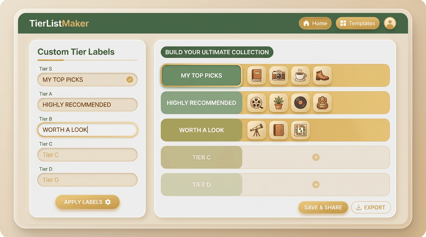 AI Tier List Maker – Free, Fast & Shareable | YouWare